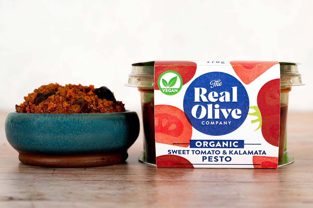 Organic Tomato & Olive Pesto(150g) - The Real Olive Company