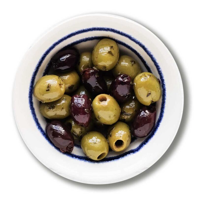 Fines Herbes pitted1kg Olives - The Real Olive Company